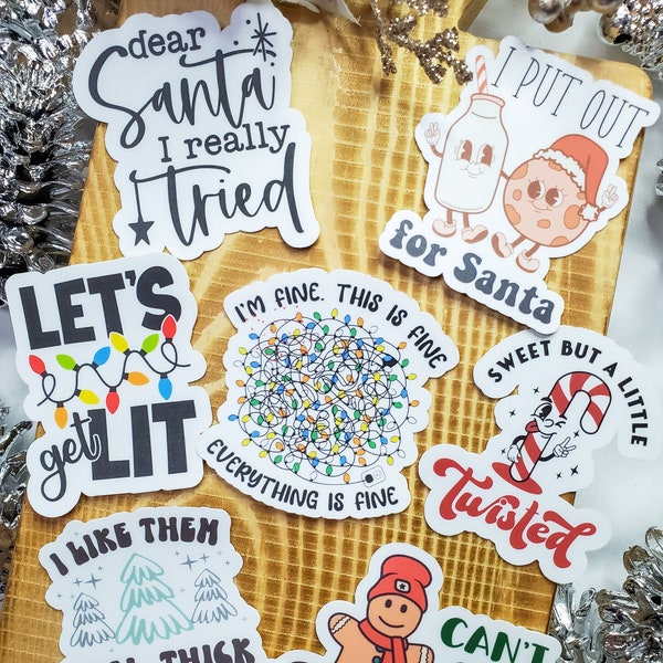 Christmas Stickers - Etsy