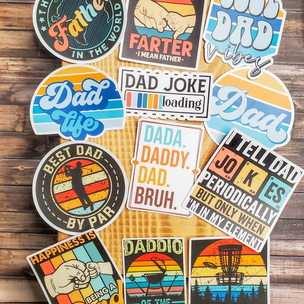 Fathers Day Stickers - Etsy
