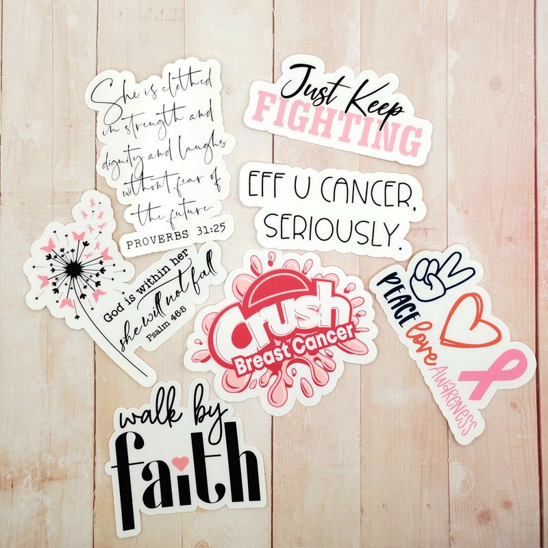 Breast Cancer Awareness Stickers - Etsy