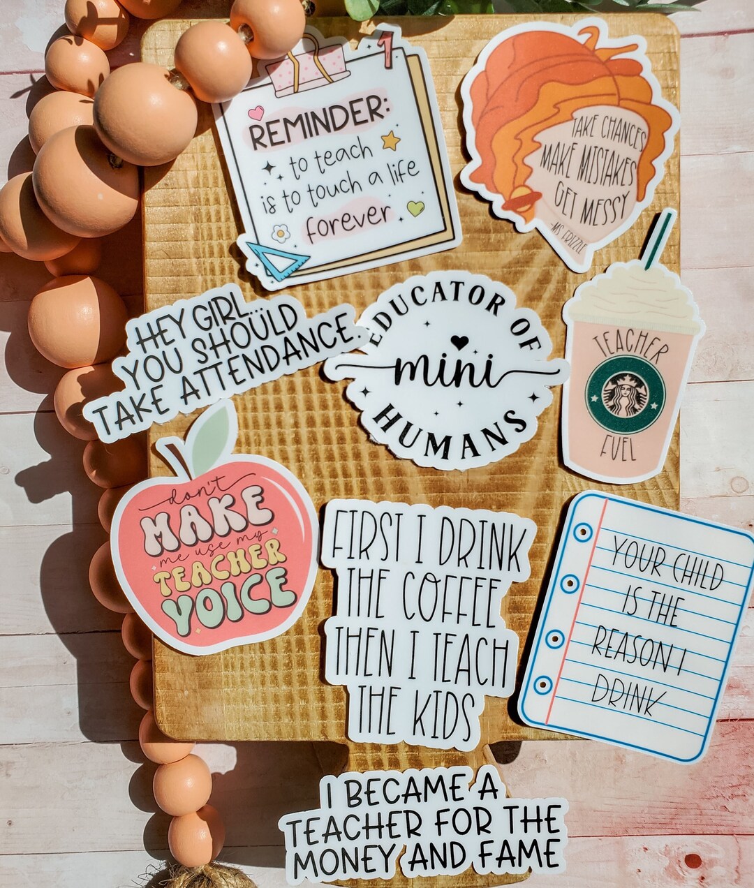 Teacher Stickers, Teacher Water Bottle Stickers, Education Stickers ...