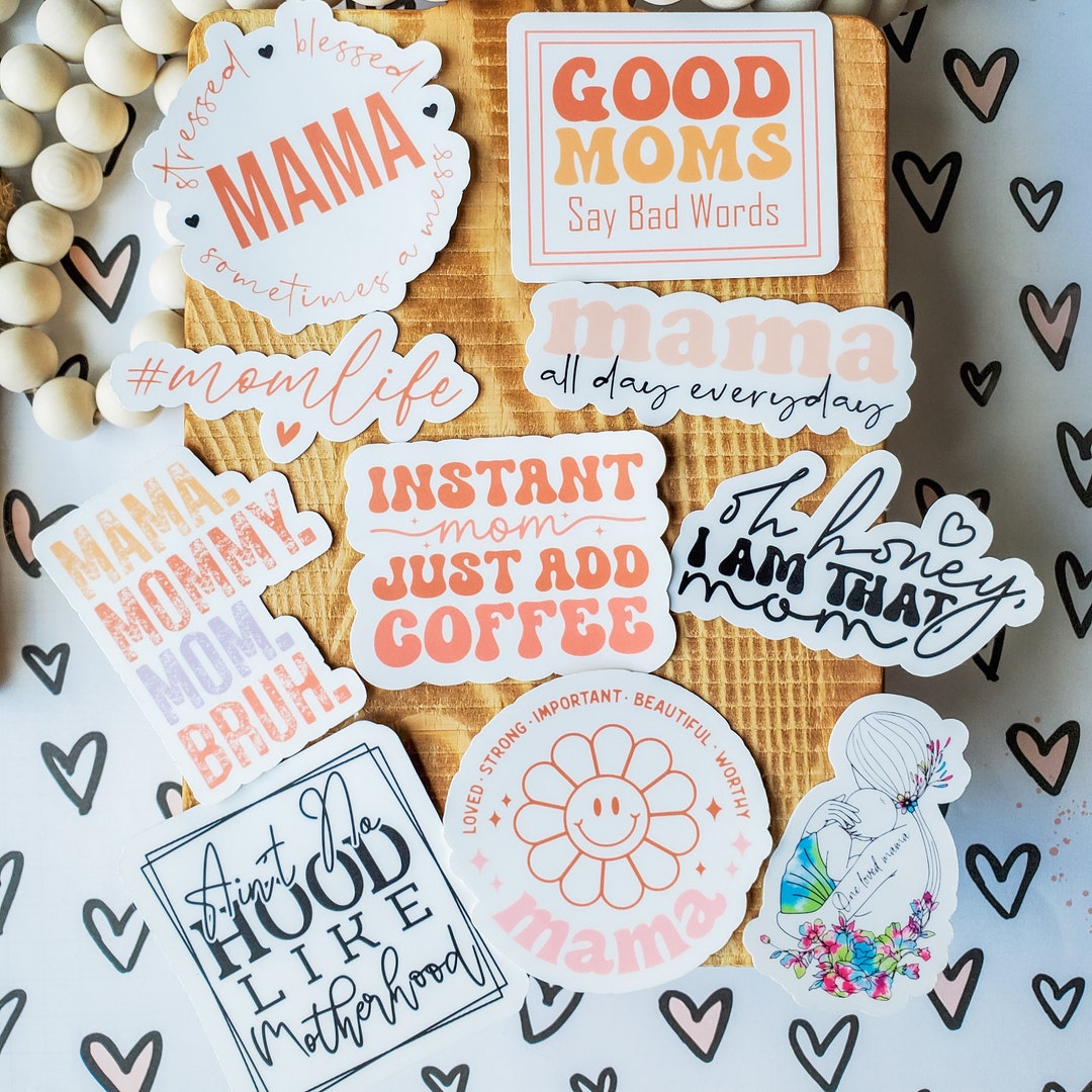 Good Moms Say Bad Words Sticker, Mama Stickers, Funny Mom Stickers ...