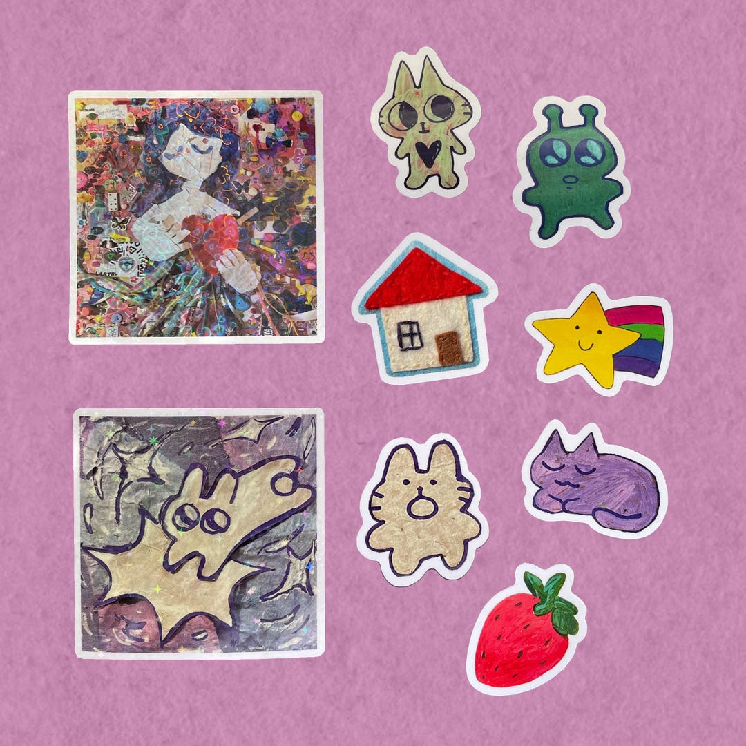 Silly Sticker Bundle - Etsy