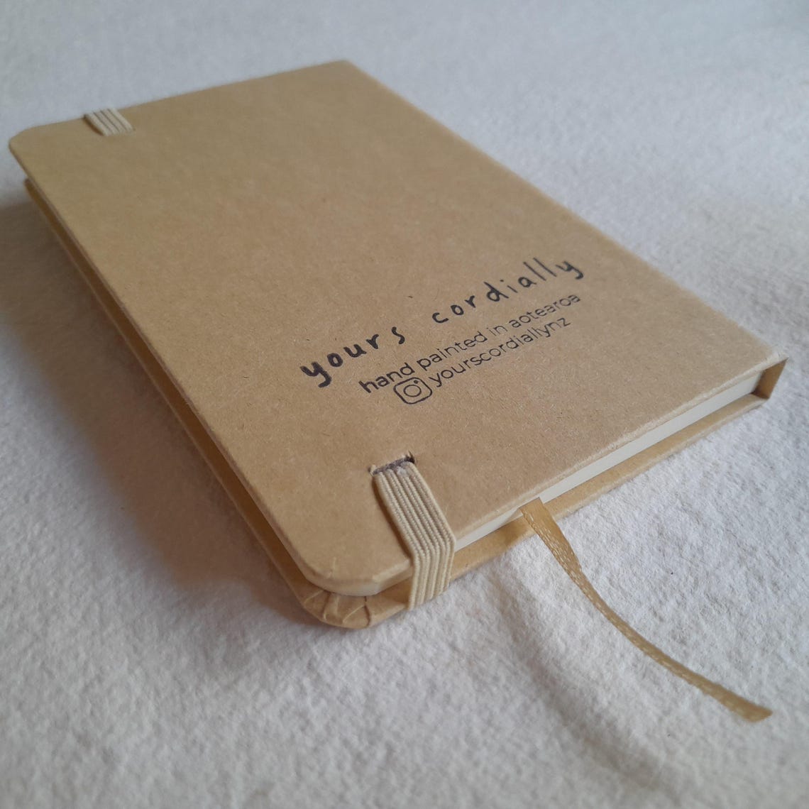 Handmade Forget-me-not Plant Flower Minimal Painted Book Notebook ...