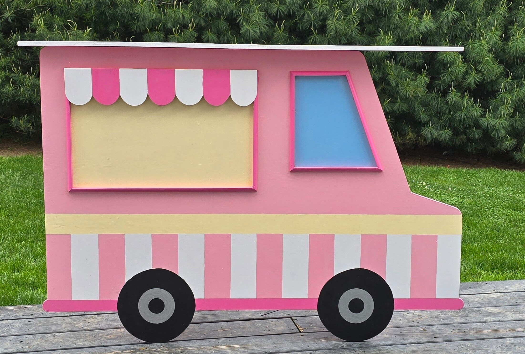 Wood Ice Cream Truck Table - Etsy