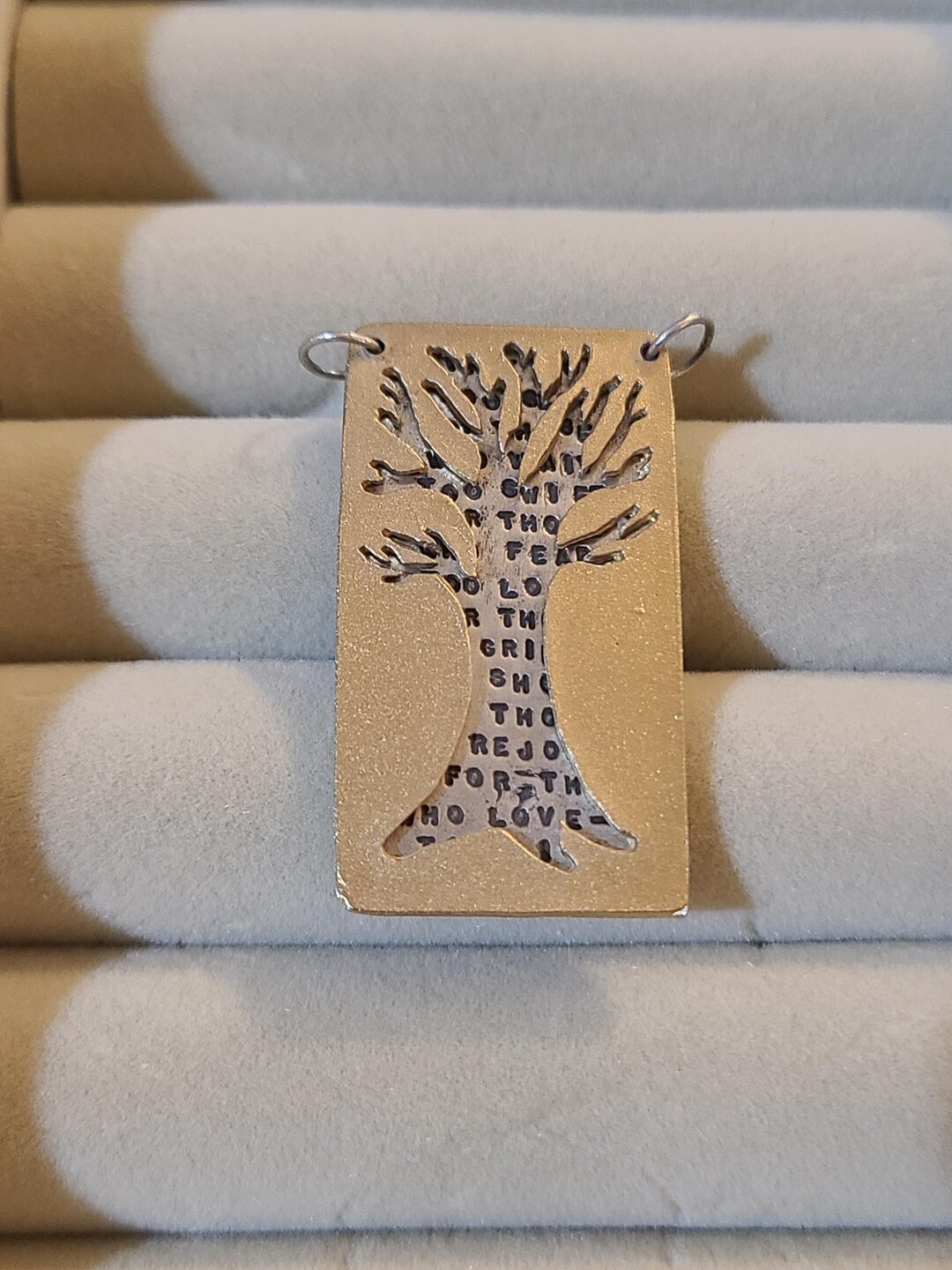Kathy Bransfield 925 Sterling Tree of Life Henry Van Dyke Tree Poem ...