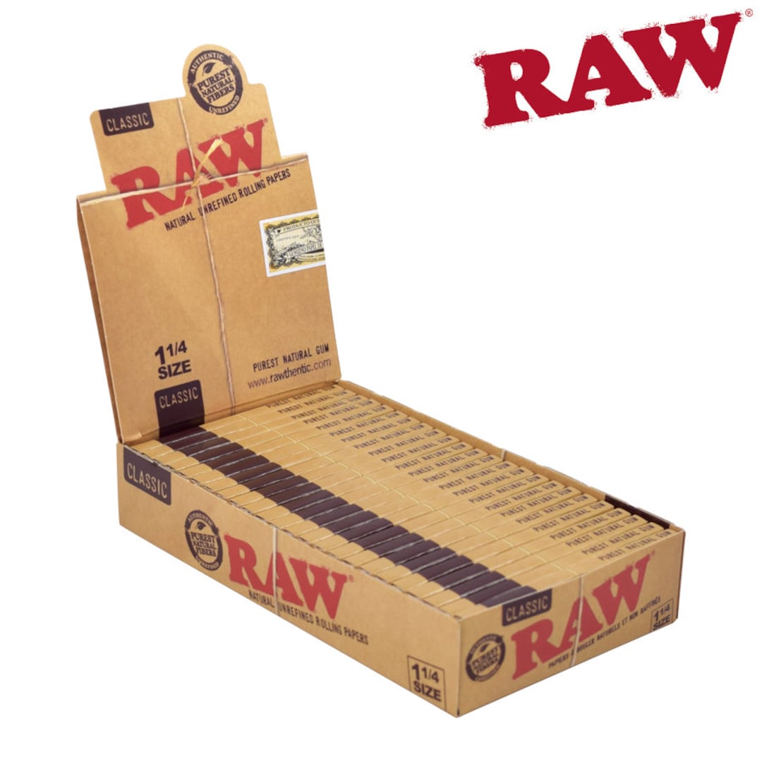 RAW Classic 1 1/4 Rolling Papers - Etsy