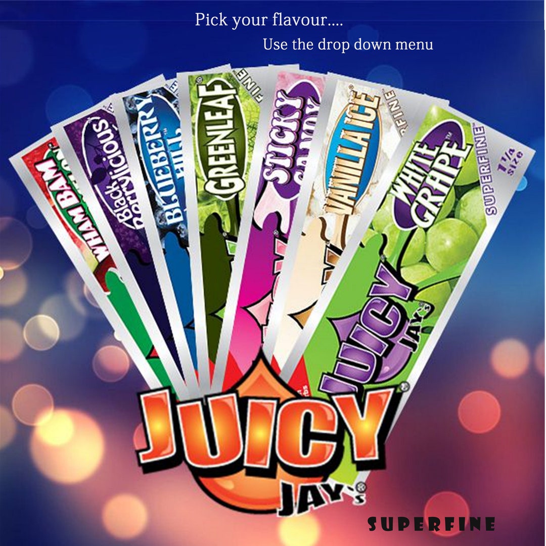 Juicy Jays Superfine Flavoured 1 1/4 Size Rolling Papers - Etsy