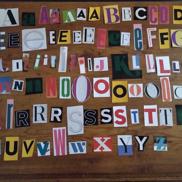 Magazine Letters - Etsy