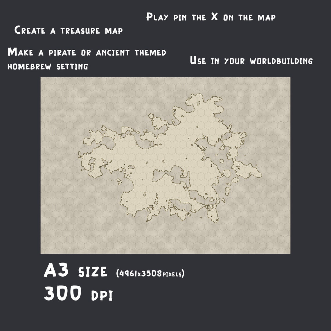 8 Blank Pirate Maps | Draw Your Own Map for TTRPG Games | Worldbuilding ...