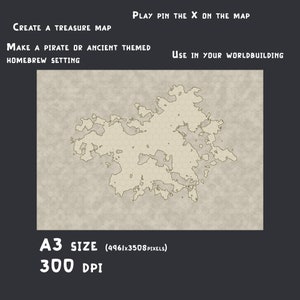 8 Blank Pirate Maps | Draw Your Own Map for TTRPG Games | Worldbuilding ...