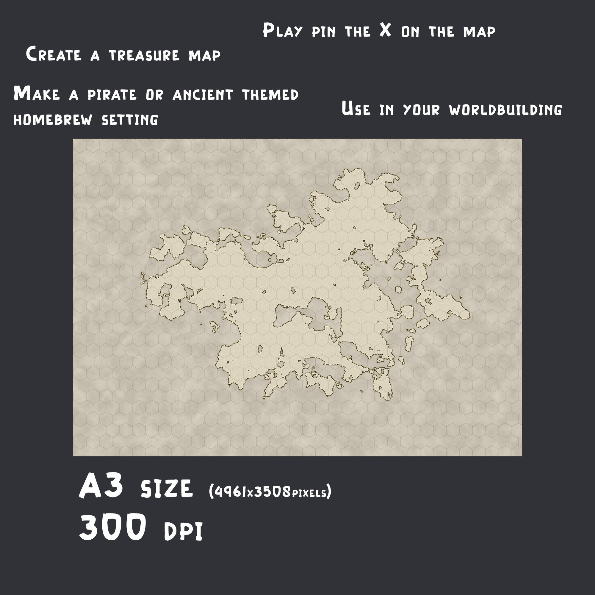 8 Blank Pirate Maps | Draw Your Own Map for TTRPG Games | Worldbuilding ...