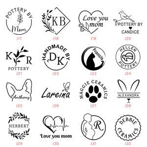 Custom Clay Stamp With Your Name, Personalized Pottery Stamp, Clay ...