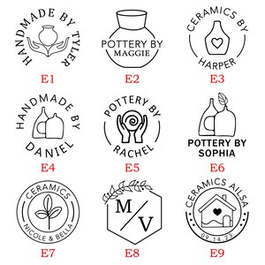 Ceramic Signature Stamp Logo, Custom Brass Stamp, Custom Clay Stamp ...