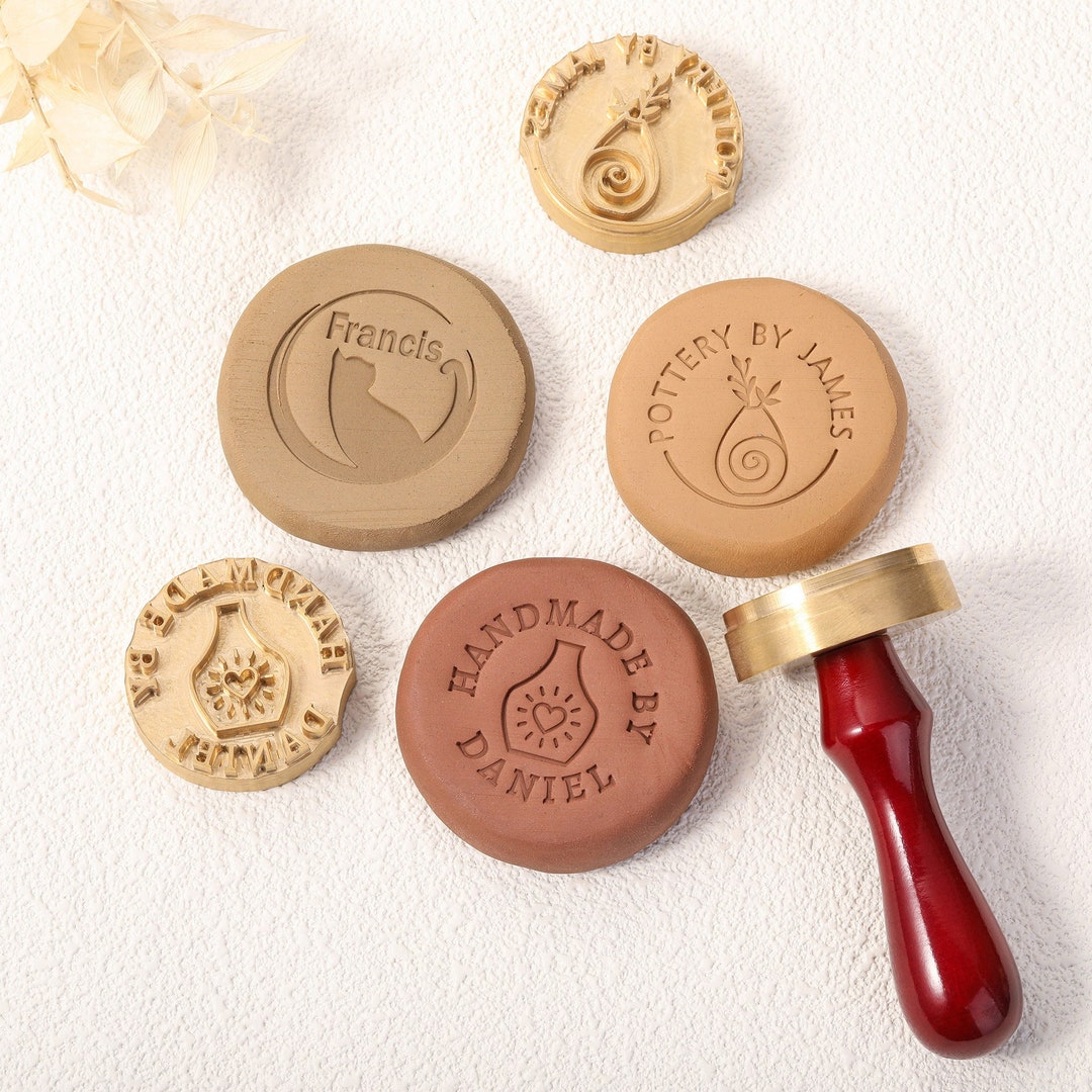 90 Designs for Custom Pottery Stamp, Ceramic Signature Stamp Logo,gifts ...
