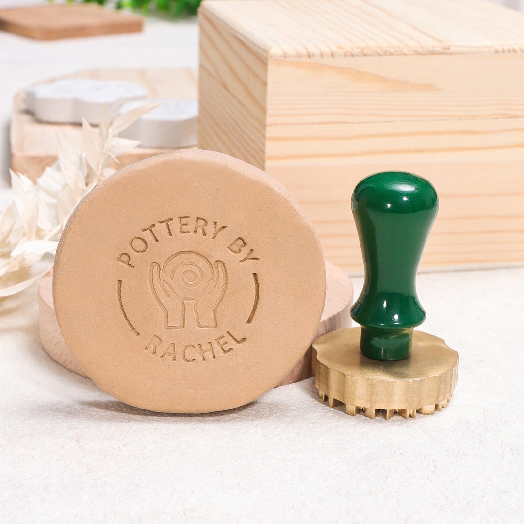 Personalized Ceramic Stamps, Custom Clay Stamp, 12mm Thick Brass ...