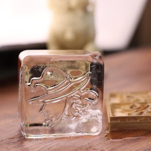 Custom Brass Ice Plate, Personalized Logo Ice Tray, Bar Drink Stamp ...