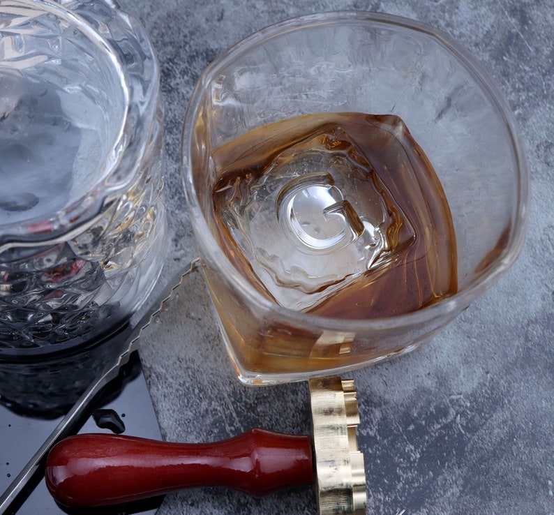 Ice Cube Stamp Business Logo Ice Cube Stamp Custom Initials - Etsy