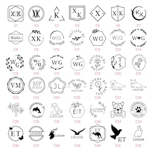 Custom Clay Stamp With Your Name, Personalized Pottery Stamp, Clay ...