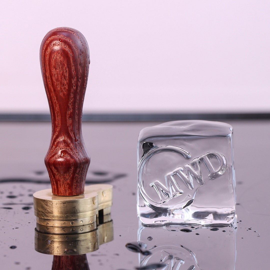 Custom Brass Stamp for Ice Cube, Personalized Ice Stamp, Ice Stamp for ...