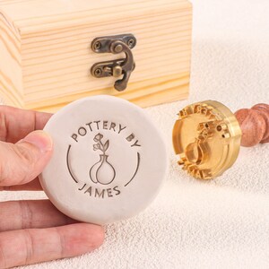 Custom Pottery Stamp, Pottery Signature Stamp, Personalized Clay Stamp ...