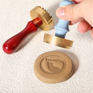 Custom Clay Stamp With Your Name, Personalized Pottery Stamp, Clay ...