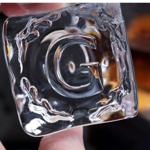 Ice Cube Stamp, Business Logo Ice Cube Stamp, Custom Initials Ice ...