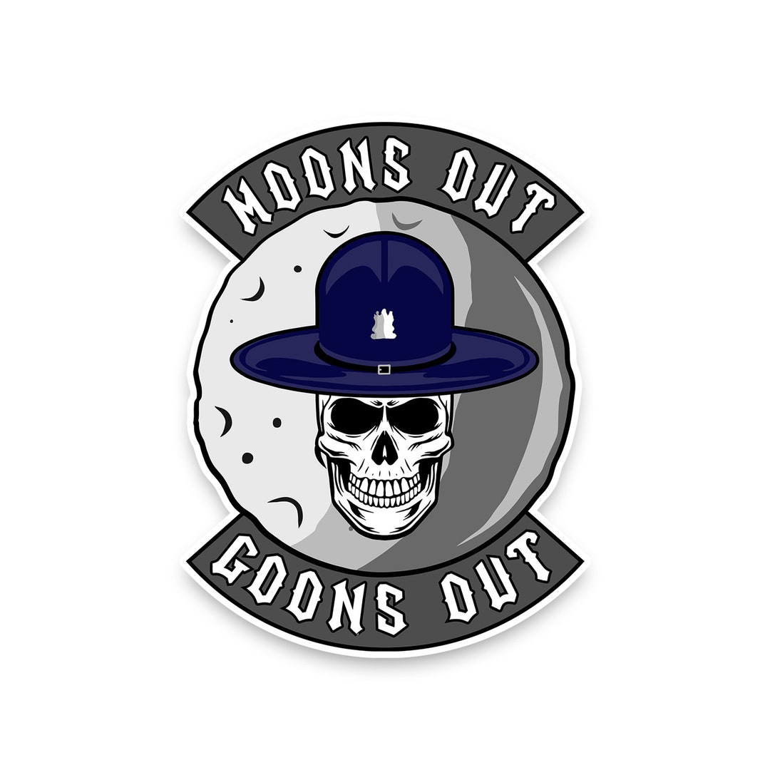 Moons Out Goons Out Sticker, Law Enforcement Sticker, Police Sticker, Funny Police Sticker ...