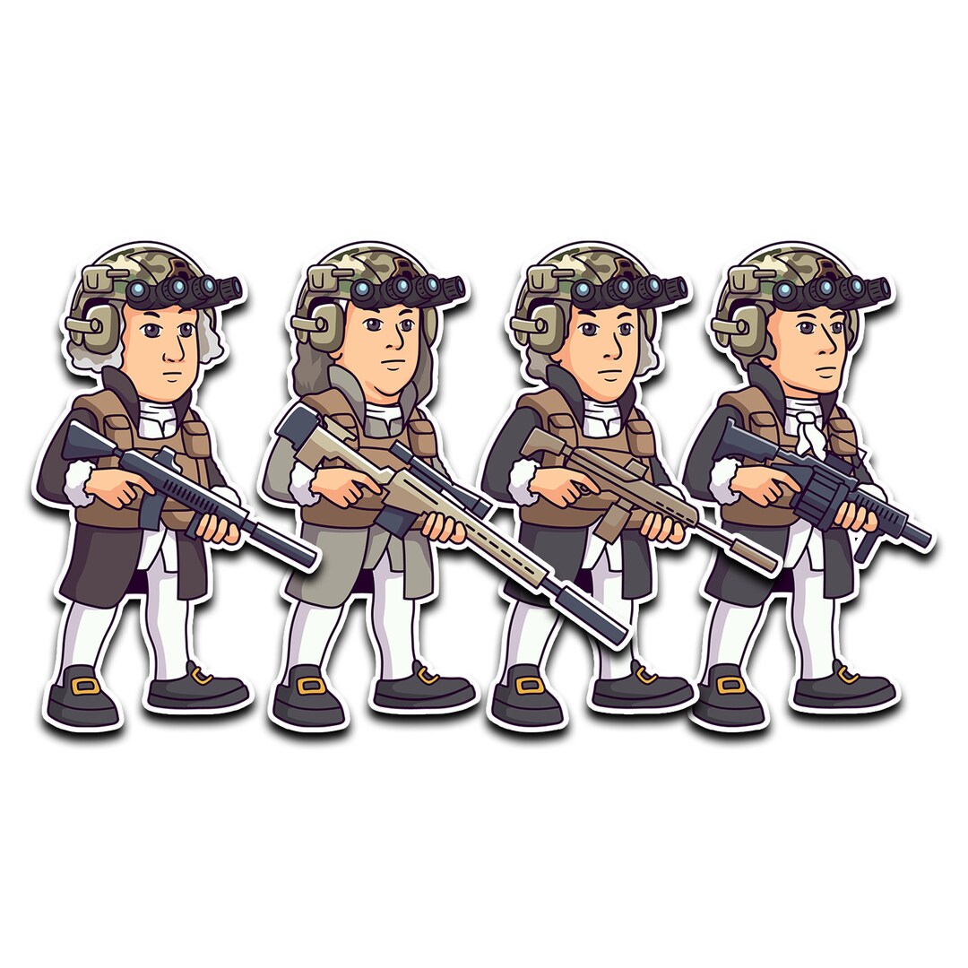 Founding Fathers Sticker, Funny Founding Fathers Sticker, Morale ...