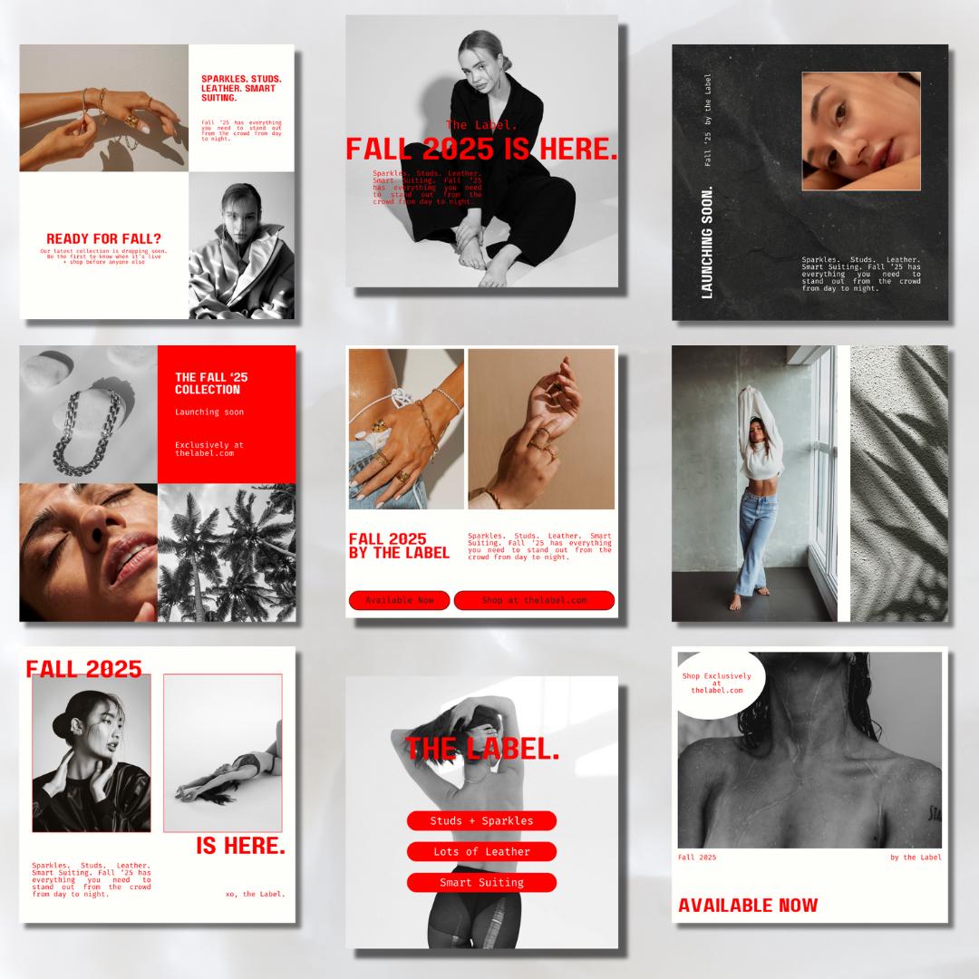 18 Editable Instagram Templates | Modern & Luxurious Fashion Brand ...