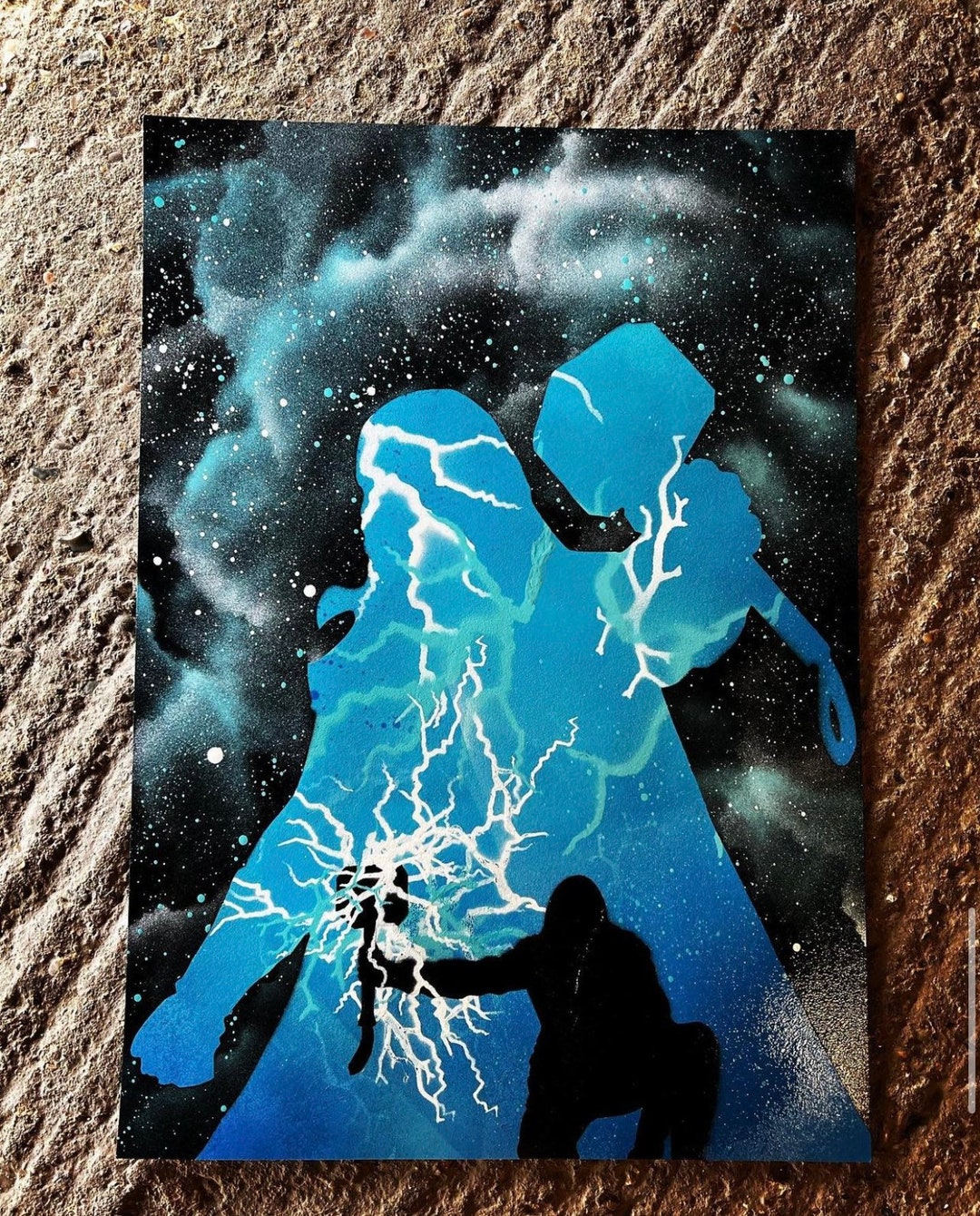 Marvel Thor Spray Paint A2 Print - Etsy