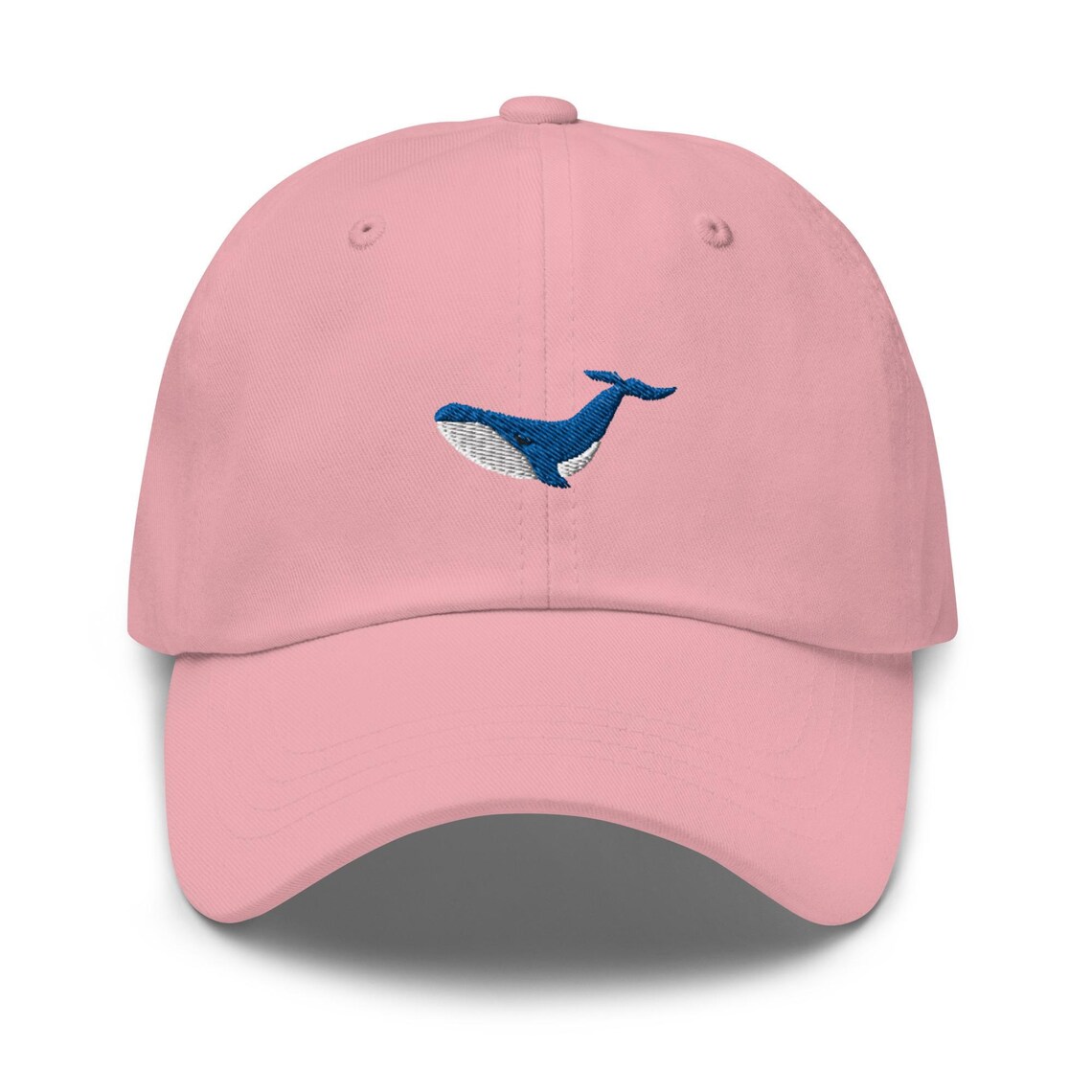 Blue Whale Embroidered Dad Cap: Chino Cotton Twill Adjustable Unisex ...
