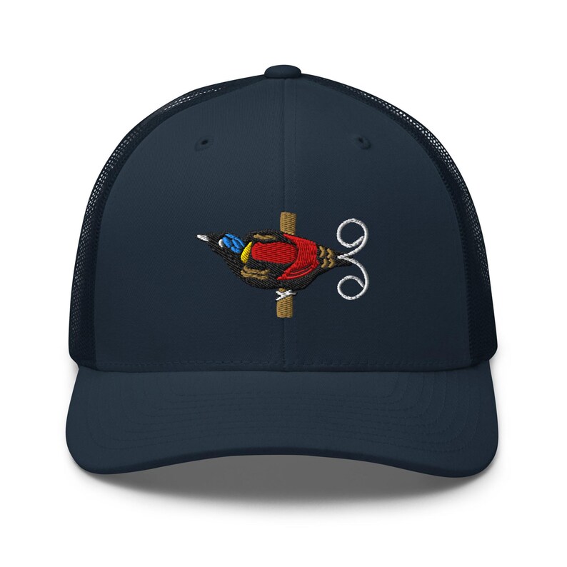 Wilson's Bird of Paradise Embroidered Trucker Hat: Structured Retro Cap ...