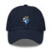 Blue Whale Embroidered Dad Cap - Trendy Fit - Comfortable Chino Cotton ...