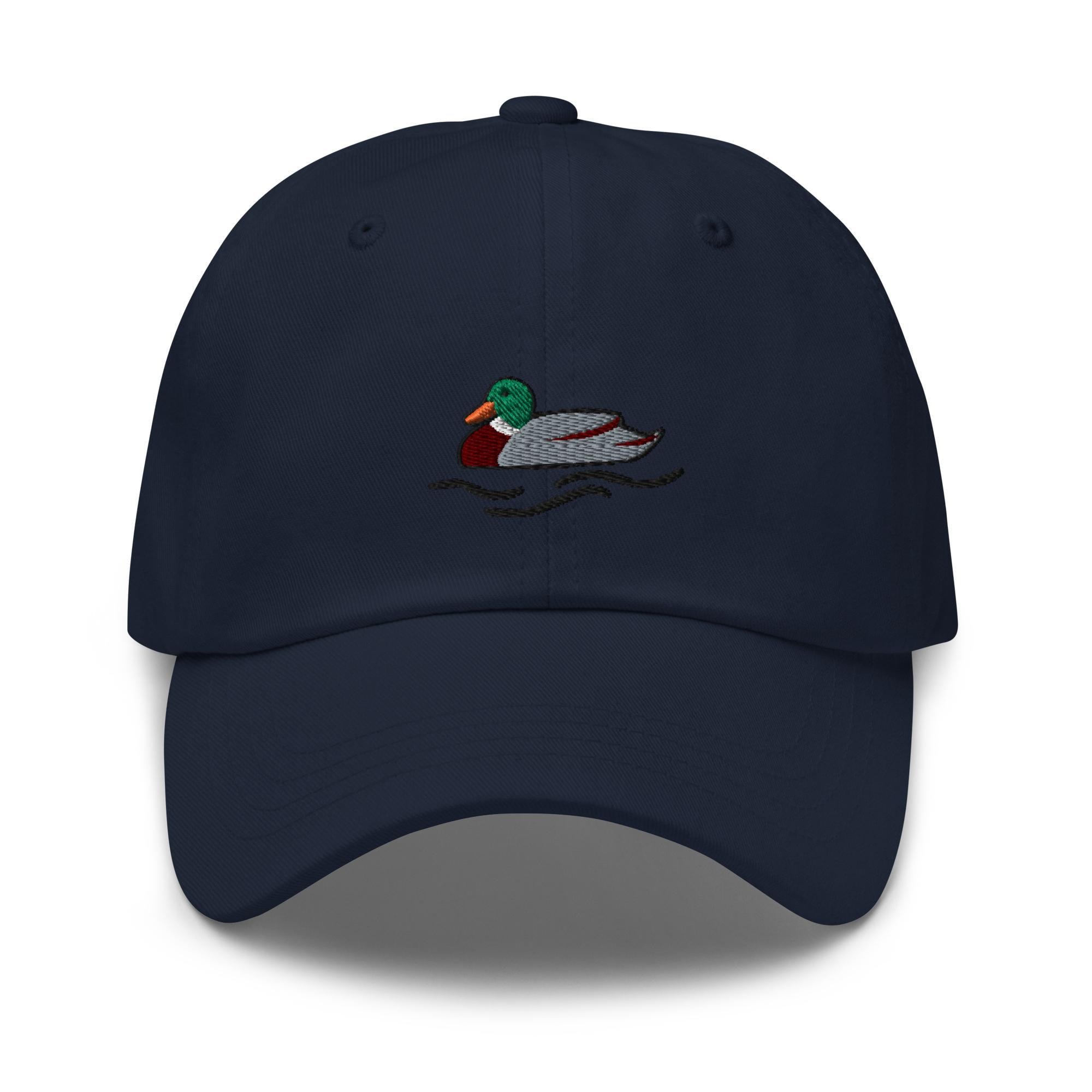 Mallard Wild Duck Embroidered Dad Cap: Chino Cotton Twill Adjustable ...