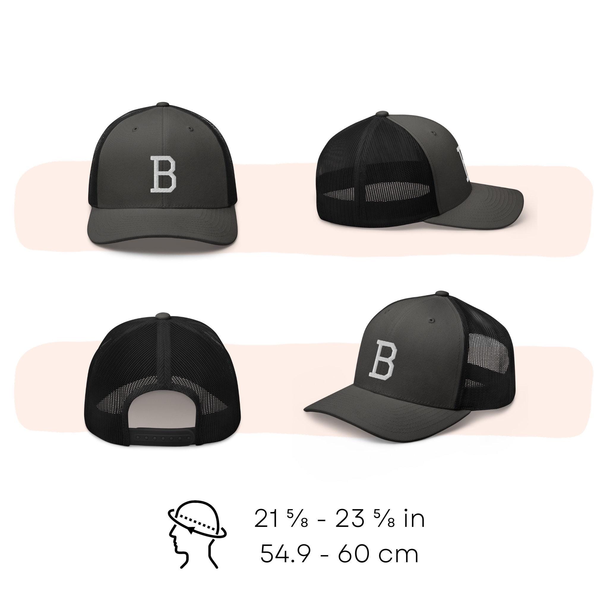 Friendly Hammerhead Shark Embroidered Trucker Hat: Structured Retro Cap ...