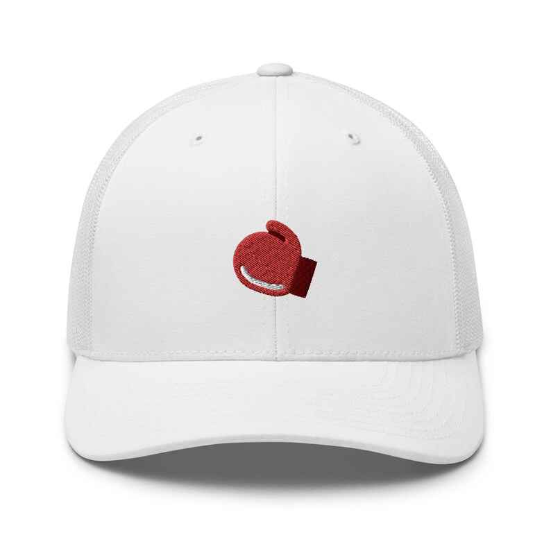 Boxing Gloveembroidered Retro Trucker Hat Structured With - Etsy
