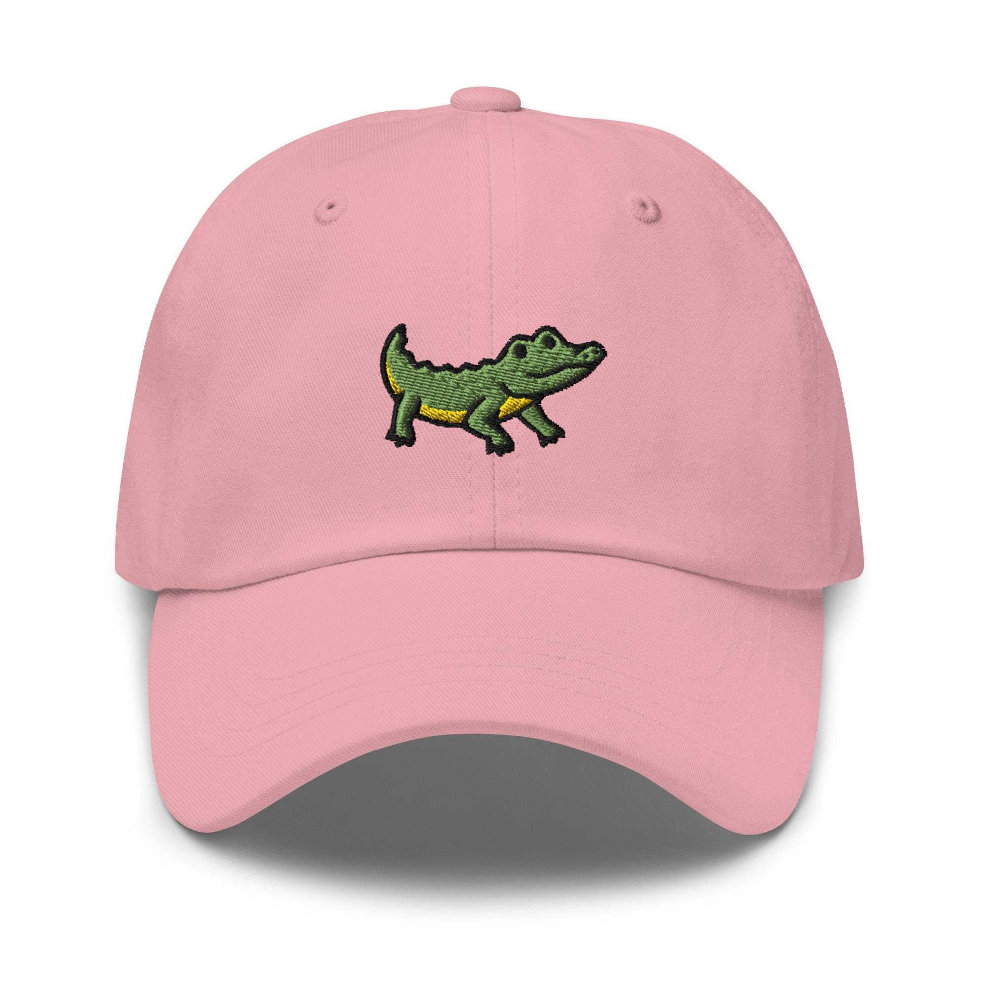 Crocodile Embroidered Dad Cap: Chino Cotton Twill Adjustable Unisex Hat ...
