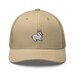 White Bunny Rabbit Embroidered Trucker Hat: Structured Retro Cap With ...