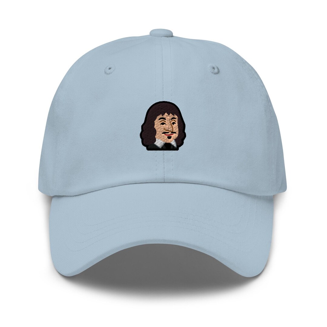 Cartoon René Descartes Embroidered Dad Cap - Trendy Unlimited Color ...