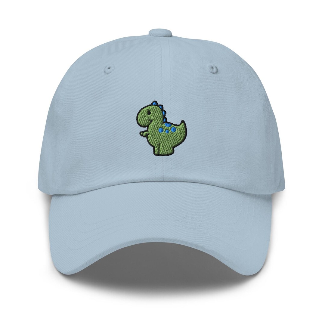 Chonky T-rex Dinosaur Embroidered Dad Cap: Chino Cotton Twill ...