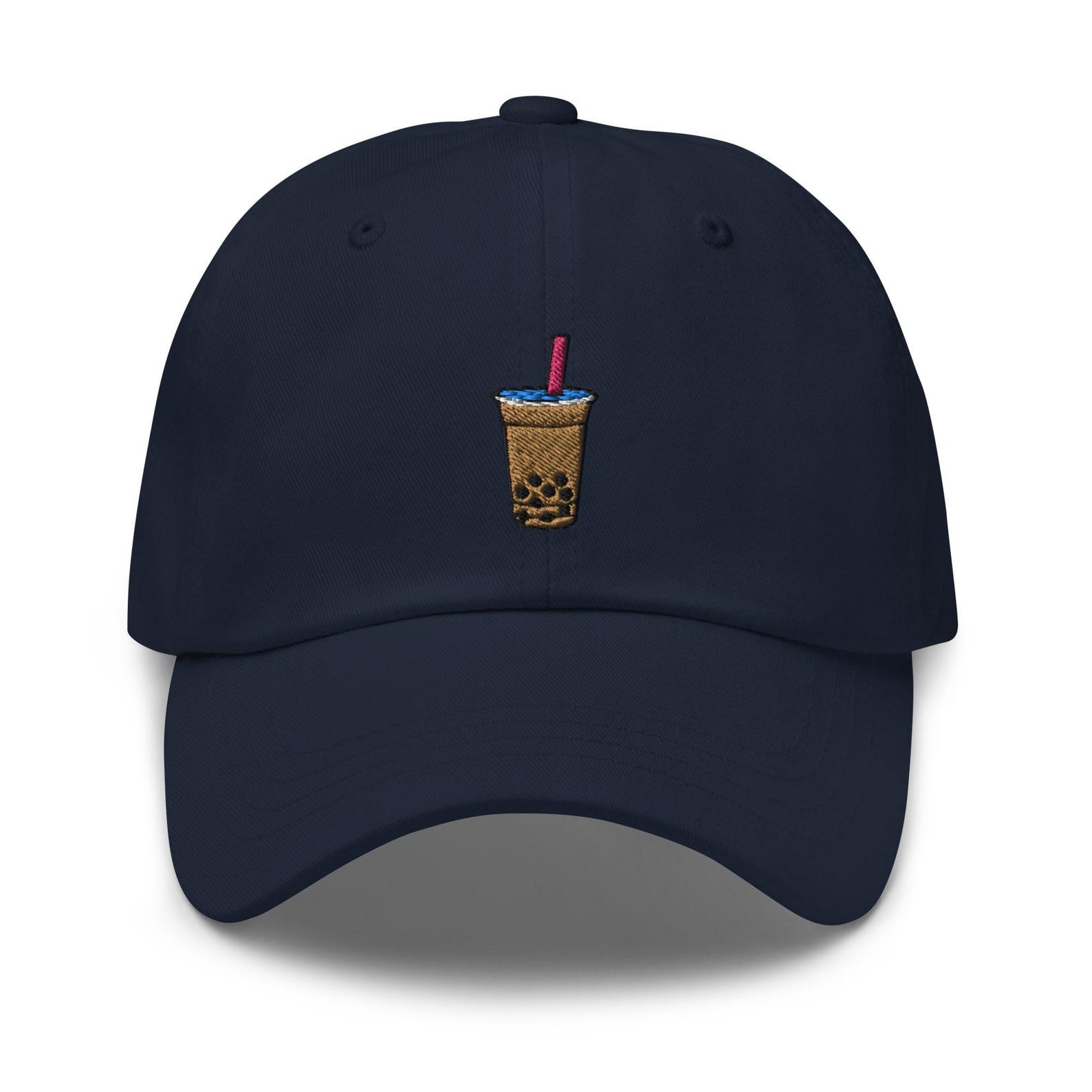 Boba Milk Tea Drink Extra Sweet Pls Embroidered Dad Cap: Chino Cotton ...