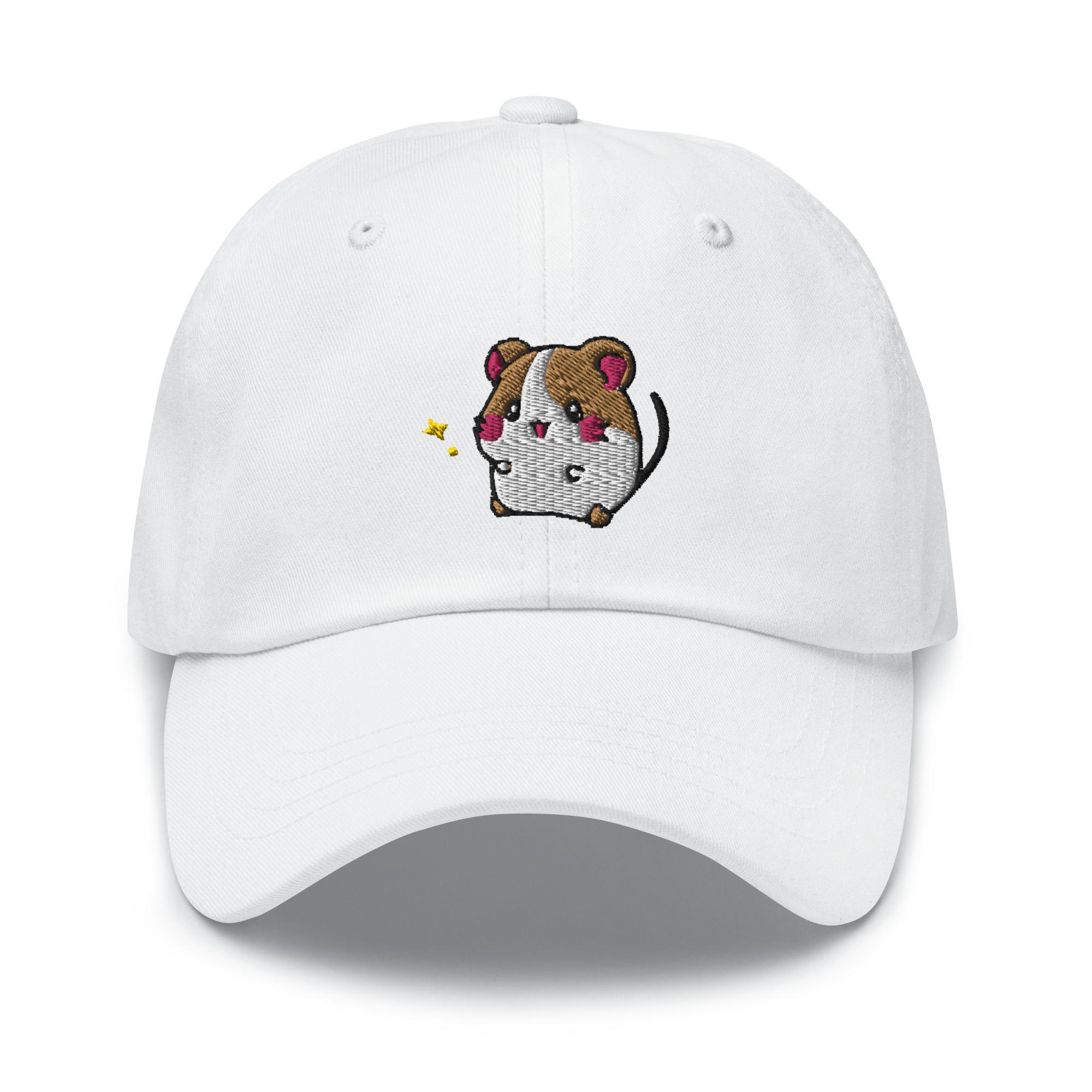 Cute Gerbil Embroidered Dad Cap: Chino Cotton Twill Adjustable Unisex ...