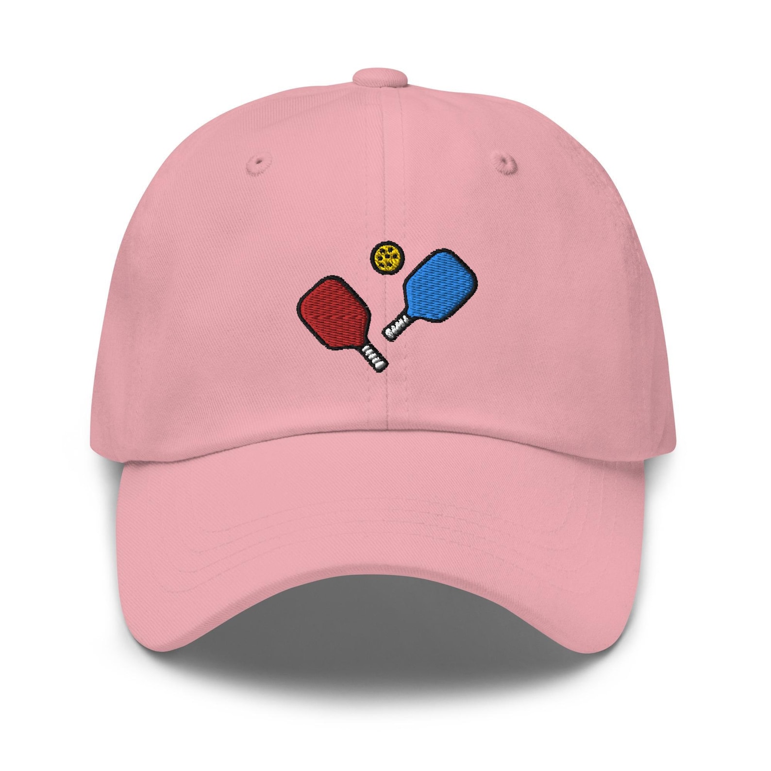 Pickleball Paddle Pair Embroidered Dad Cap: Chino Cotton Twill ...