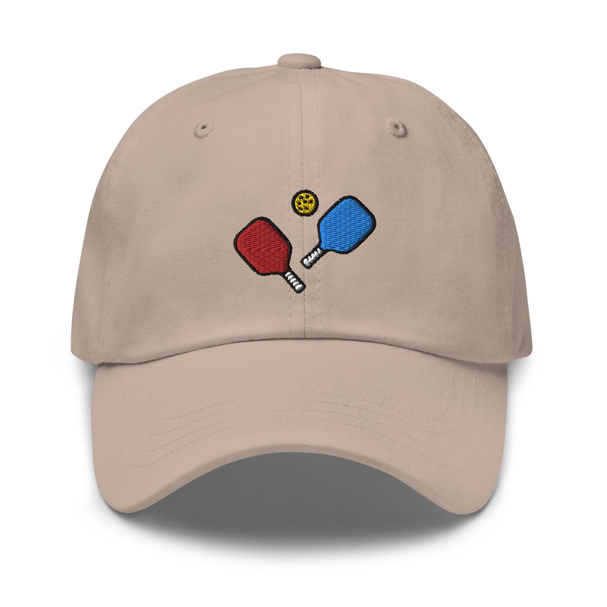 Pickleball Paddle Pair Embroidered Dad Cap: Chino Cotton Twill ...