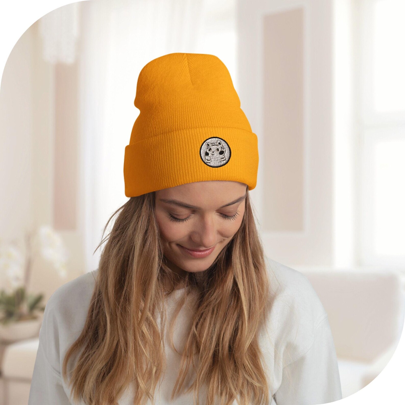 Propeller Hat Black Labrador Embroidered Cuffed Beanie: Cozy Unisex ...