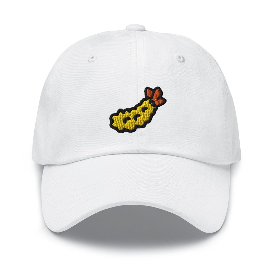 Shrimp Tempura Embroidered Dad Cap: Chino Cotton Twill Adjustable ...