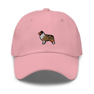 Australian Shepherd Dog Embroidered Dad Cap: Chino Cotton Twill ...