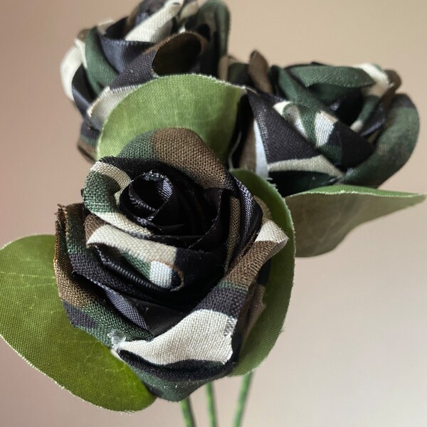 Camouflage Flowers - Etsy