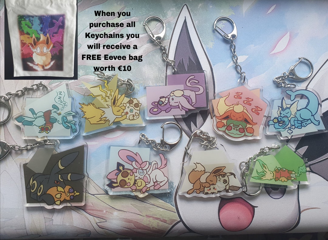 Eeveelution Keychains - Etsy