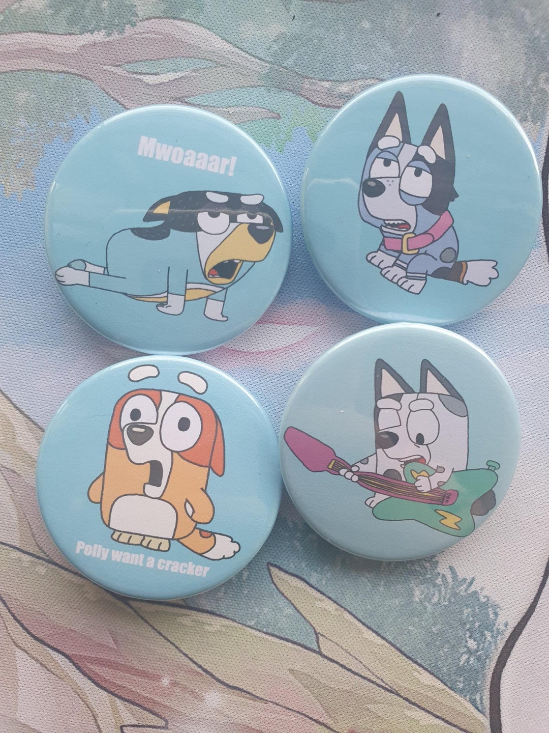 More Bluey Buttons Goes Out. - Etsy